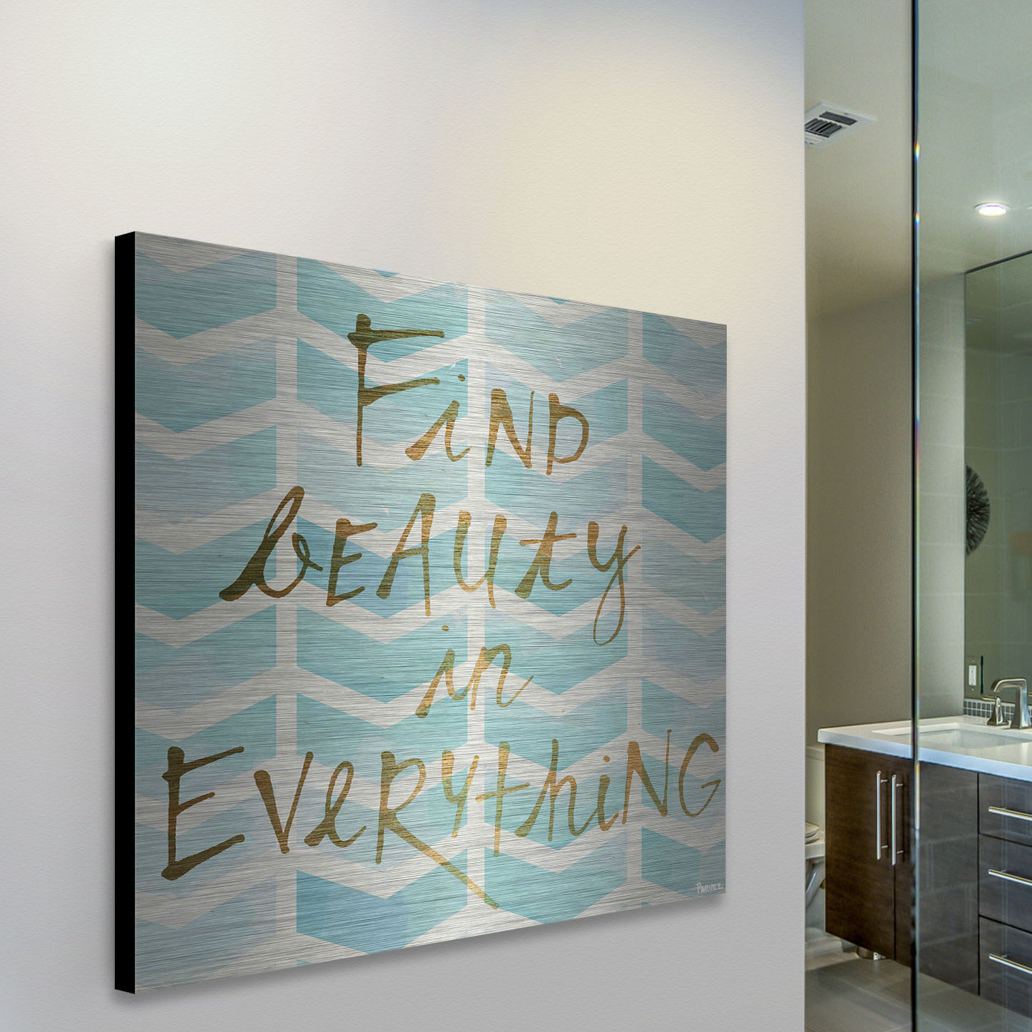 Marmont Hill 'Find Beauty In Everything' Painting Print on Brushed ...