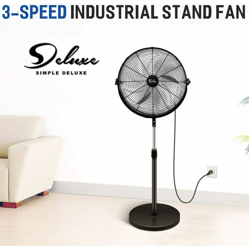 Simple Deluxe Industrial Stand Fan, 18 Inch & Reviews | Wayfair