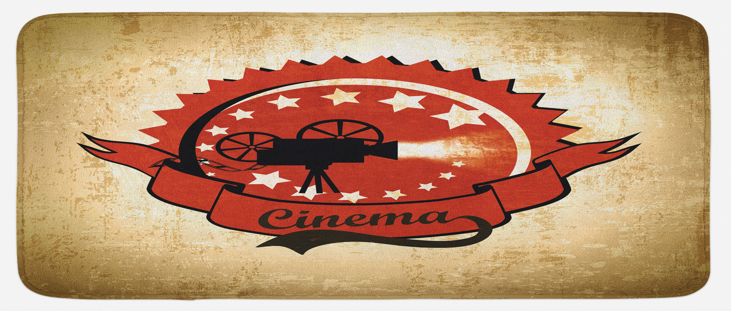 East Urban Home Movie Theater Kitchen Mat | Wayfair