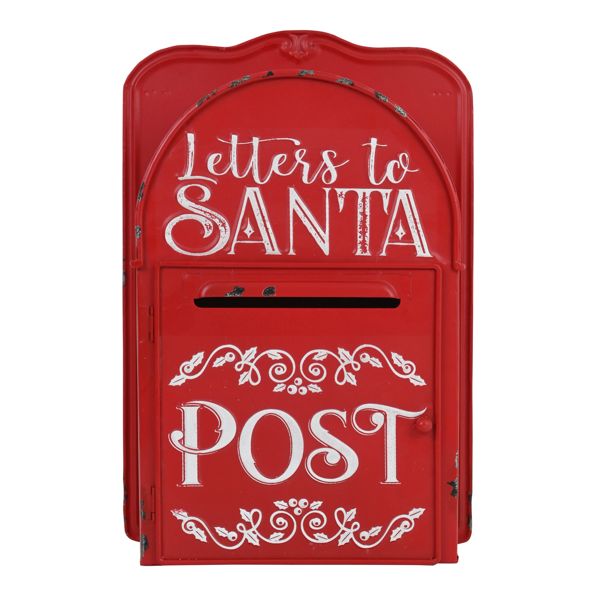 All Chic Santa's Mailbox Wall Mounted Christmas Letter to Santa Mailbox ...