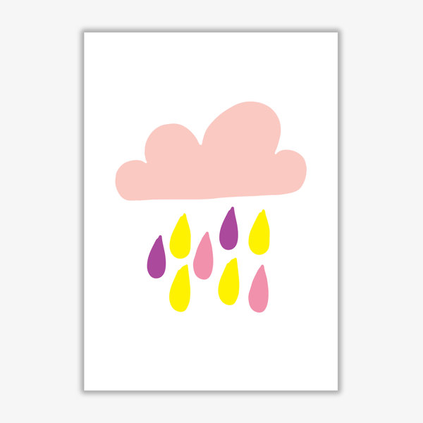 East Urban Home Rain Cloud - Print | Wayfair.co.uk