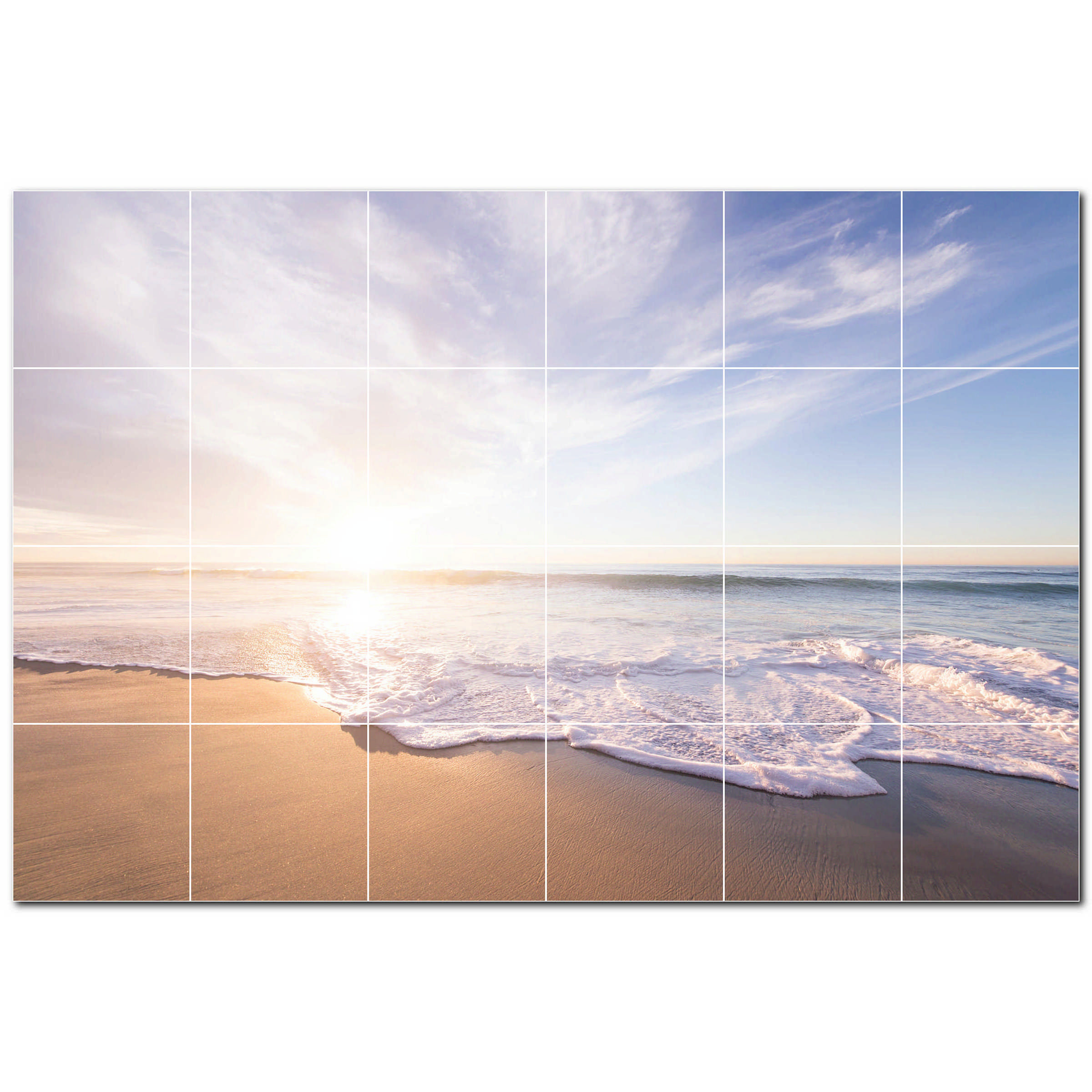 Picture-Tiles.com Murale décorative en céramique 4,25 po x 4,25 po ...
