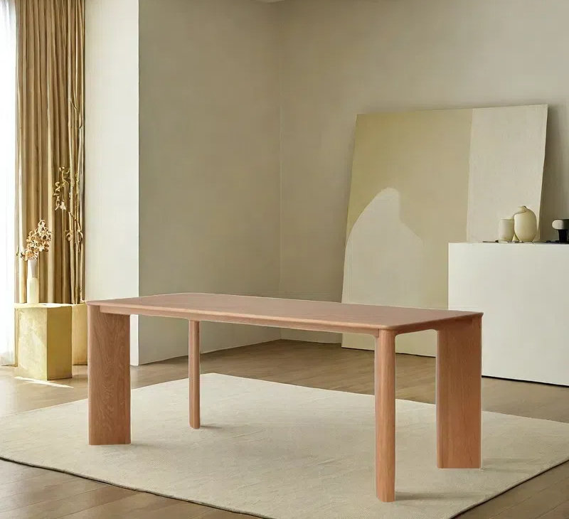 dujinlong home Solid Ash Wood Table: Elegance & Functionality. | Wayfair