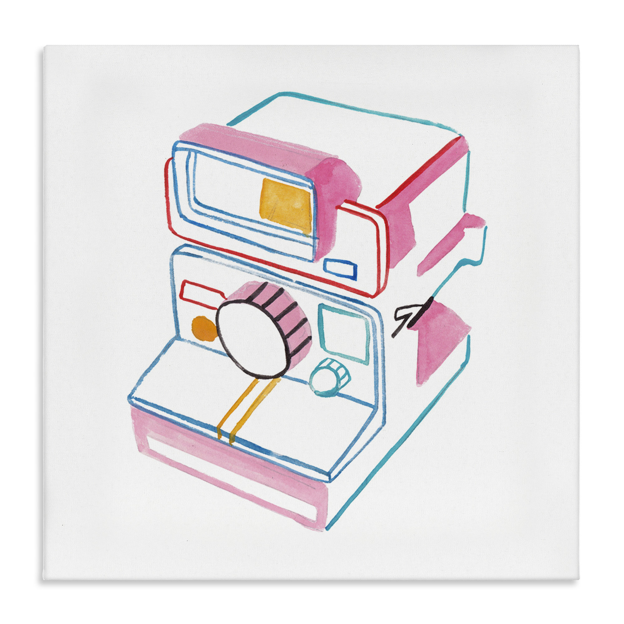 Ebern Designs Pastel Film Camera Canvas Wall Art by Melissa Wang | Wayfair