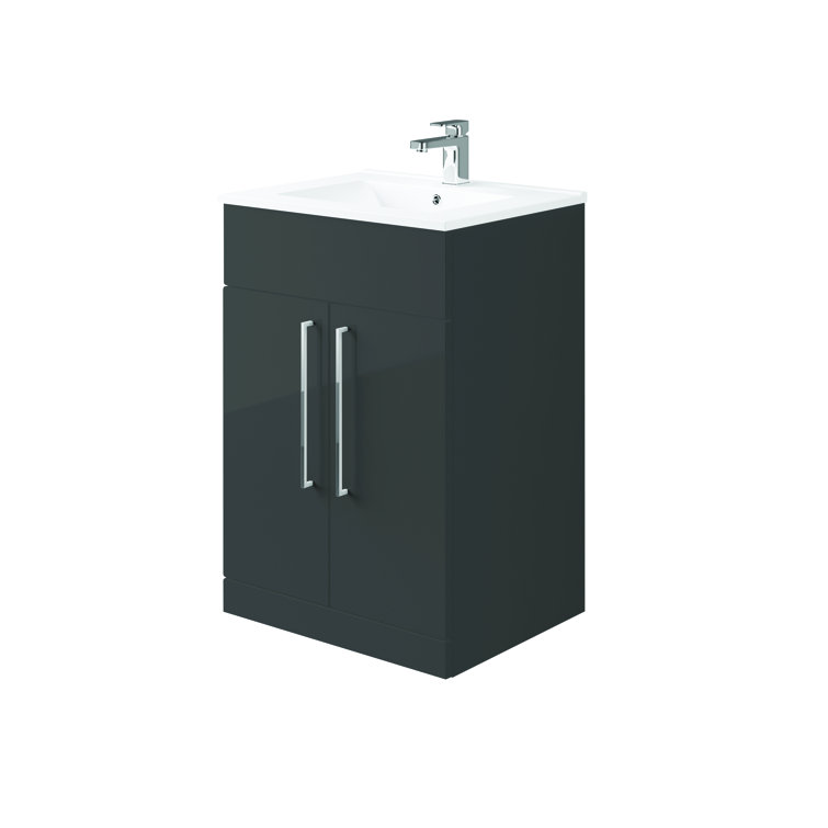 Elation Bathrooms 600mm Free-standing Single Vanity Unit | Wayfair.co.uk