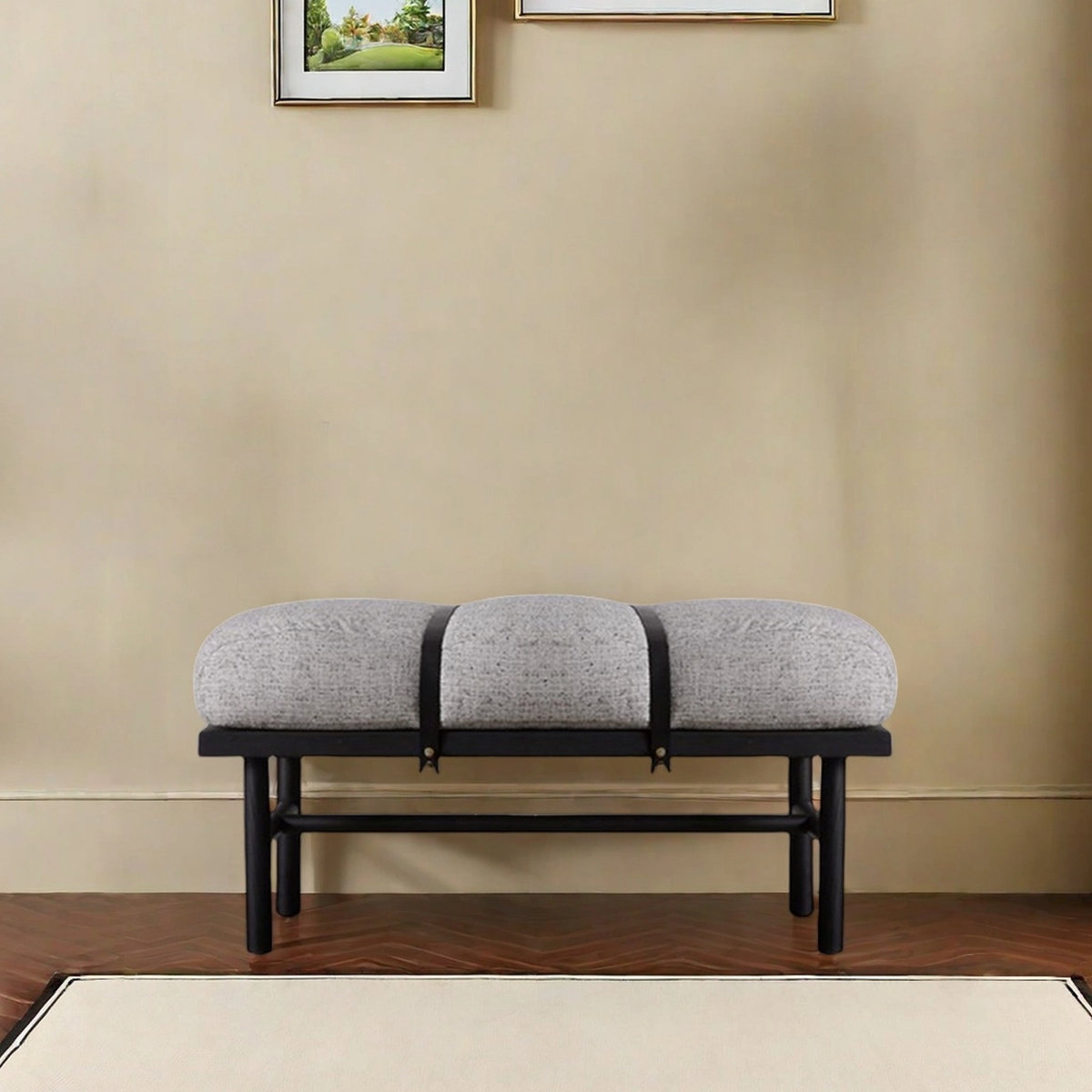 Ebern Designs Solid wood bench for coat closet shoe changing res | Wayfair