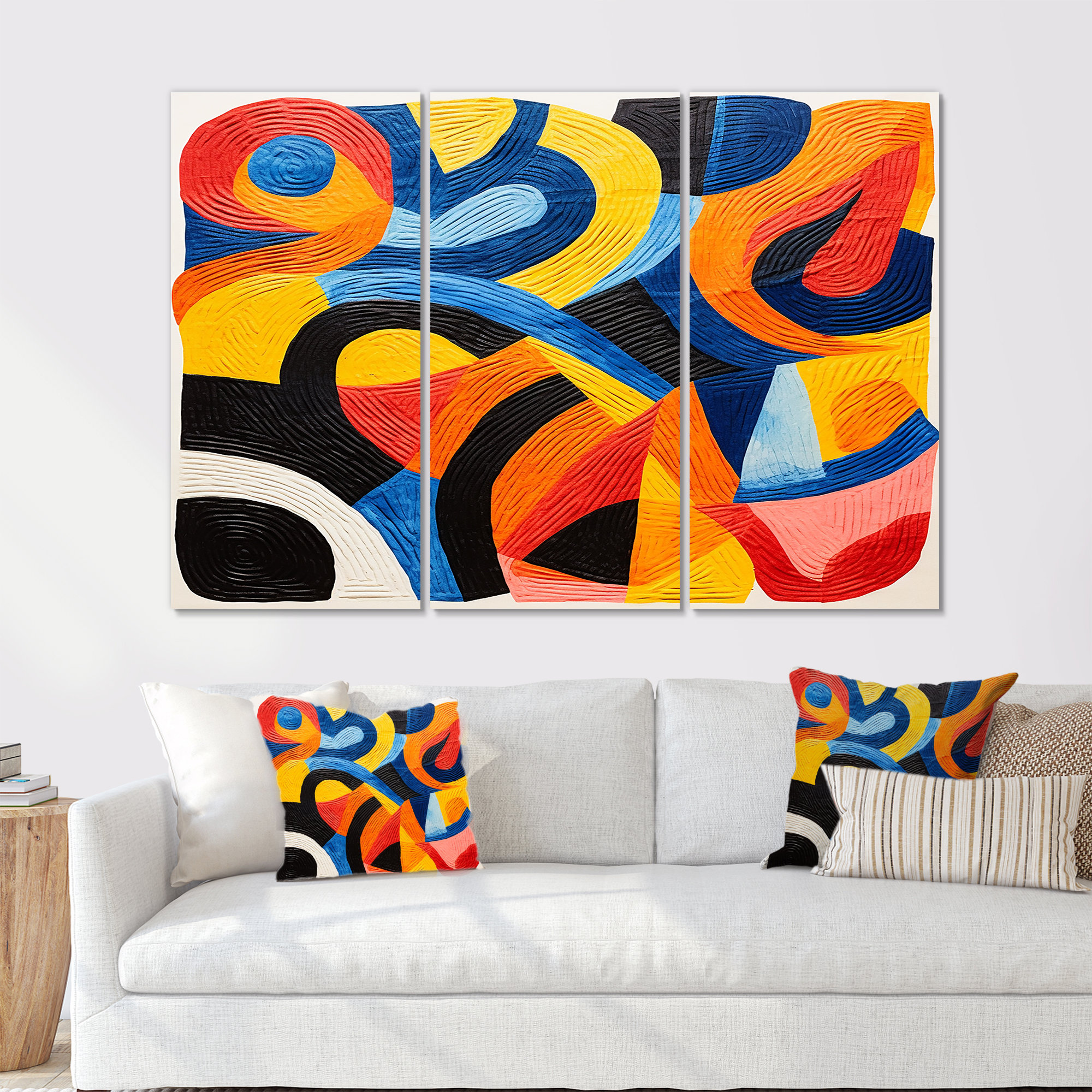 Ivy Bronx Essence Of Color Colorfields Primary Colors - Geometric Wall ...