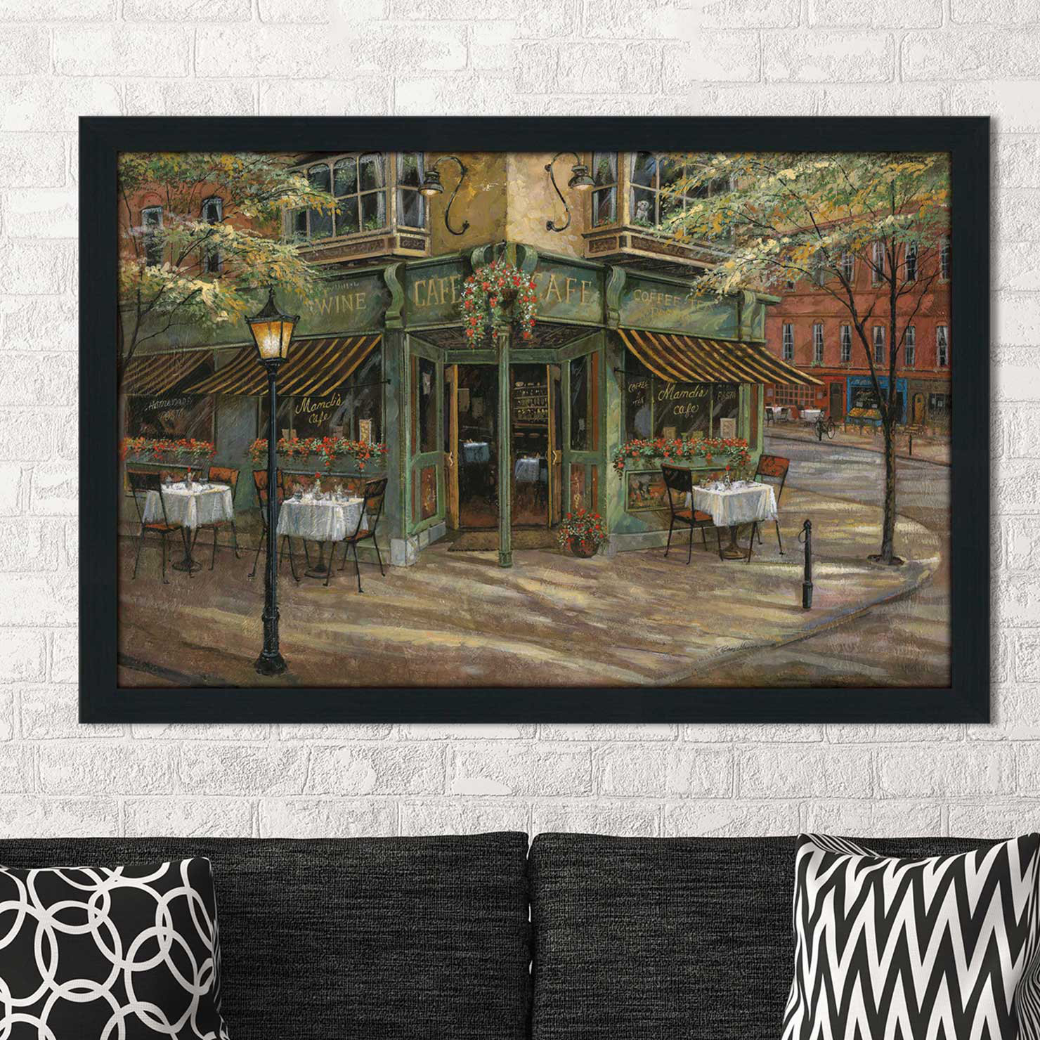 Fleur De Lis Living Mandis Cafe by Ruane Manning - Picture Frame Print ...
