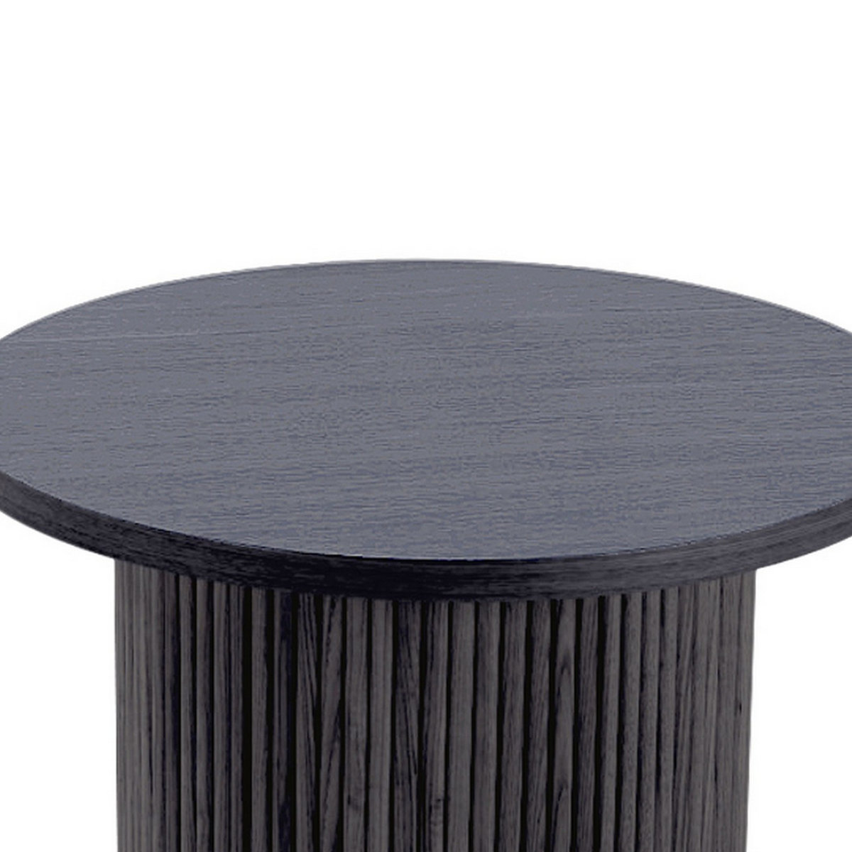 Joss & Main Jimmy Black Ash Round End Table | Joss & Main