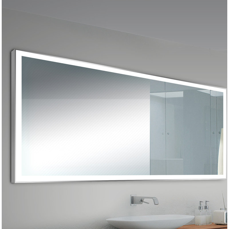 Orren Ellis Alcron Modern & Contemporary Lighted Bathroom Mirror | Wayfair