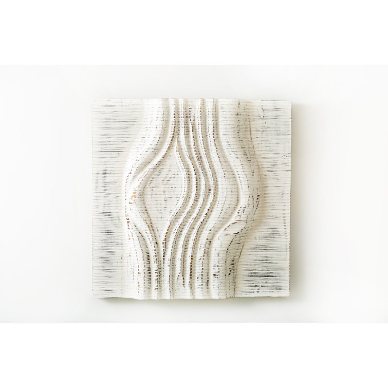 Metro Lane CARVED WOODEN PANEL - Wrapped Canvas Print | Wayfair.co.uk
