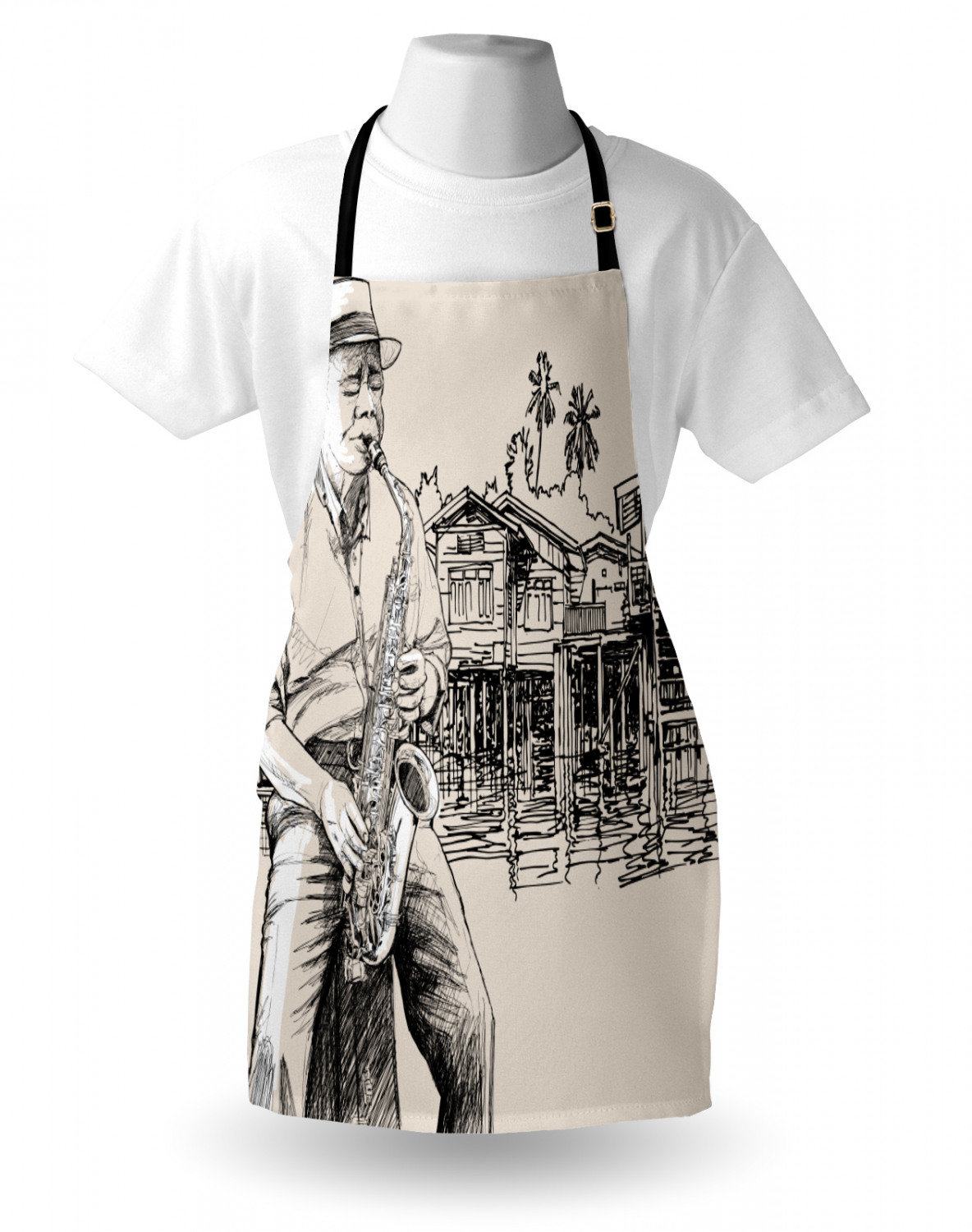 East Urban Home Jazz Music Apron | Wayfair