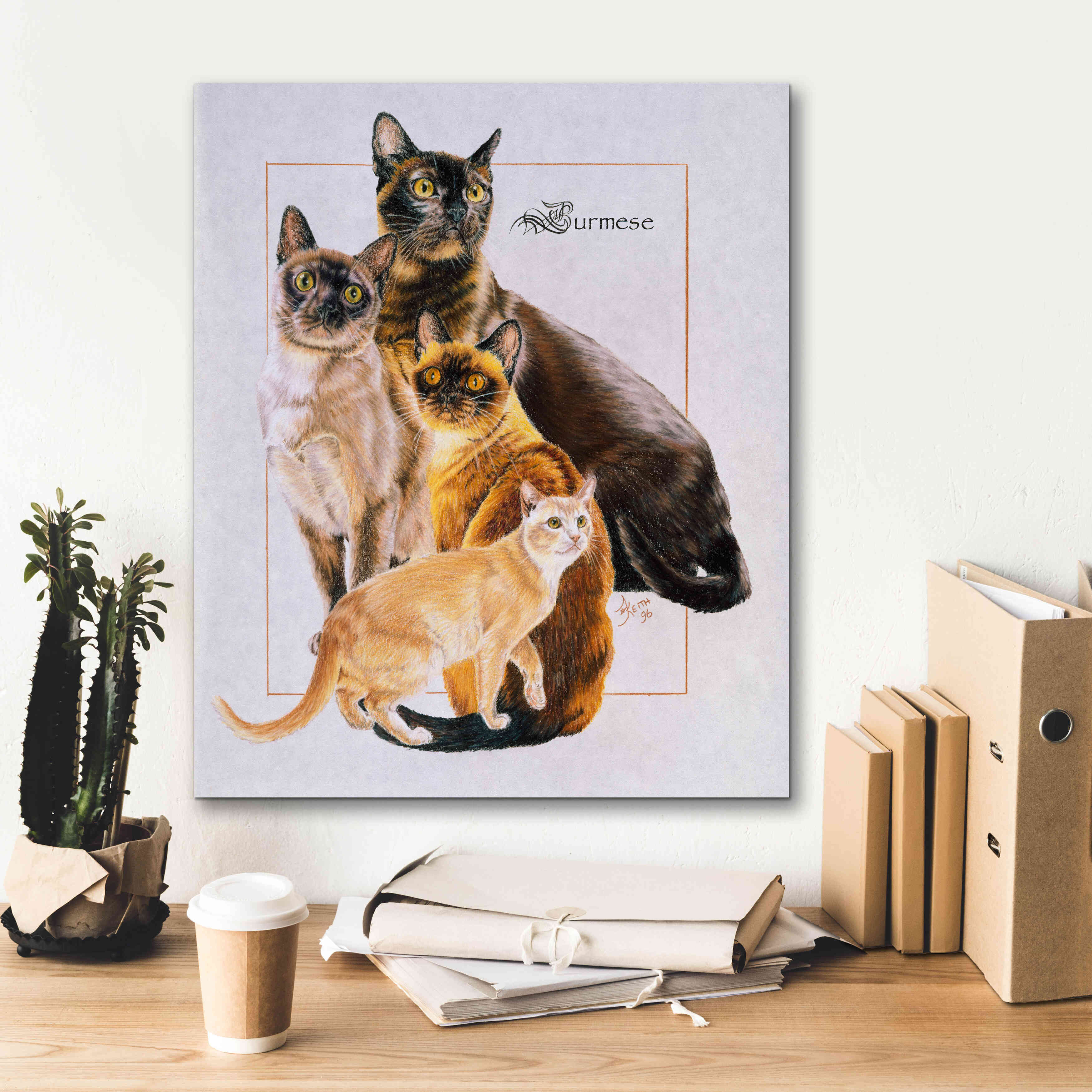 Red Barrel Studio Epic Graffiti 'Burmese' By Barbara Keith, Canvas W ...