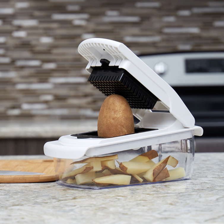 Home Basics Mandoline Slicer With Storage, White - Wayfair Canada