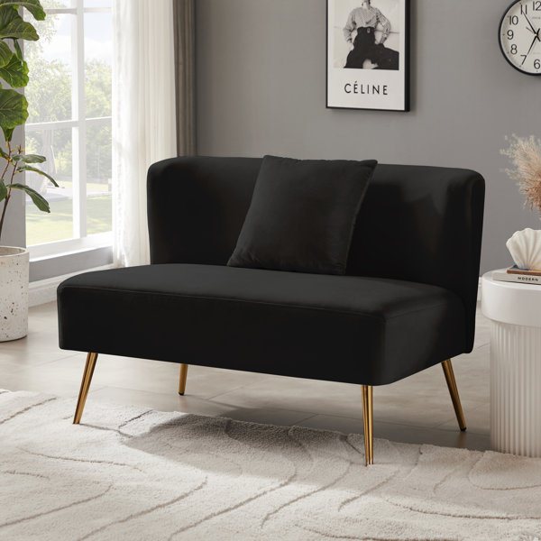 Mercer41 Lindalee Velvet 44.49'' Sofa & Reviews | Wayfair