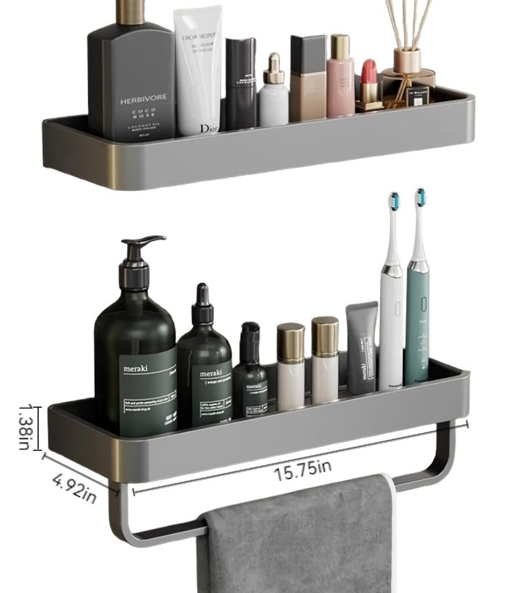 Latitude Run® Wall-Mounted Bathroom Shelf For Toilet, Washbasin, And ...