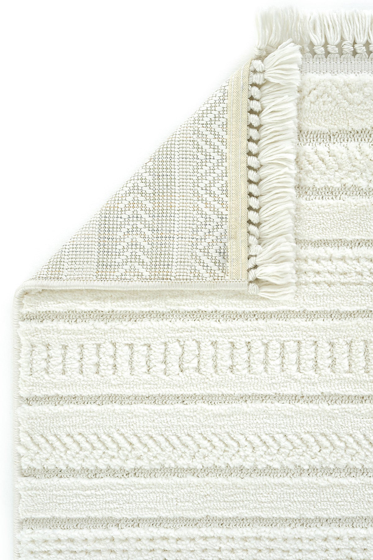 Dakota Fields Dream Cream Soft and Shiny Textured Cut Pile Rug | Wayfair