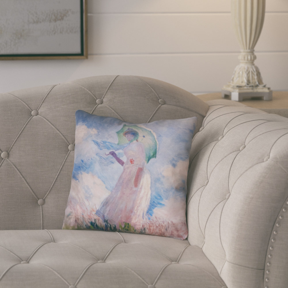 ArtVerse Claude Monet Quatrefoil Side Chair | Wayfair