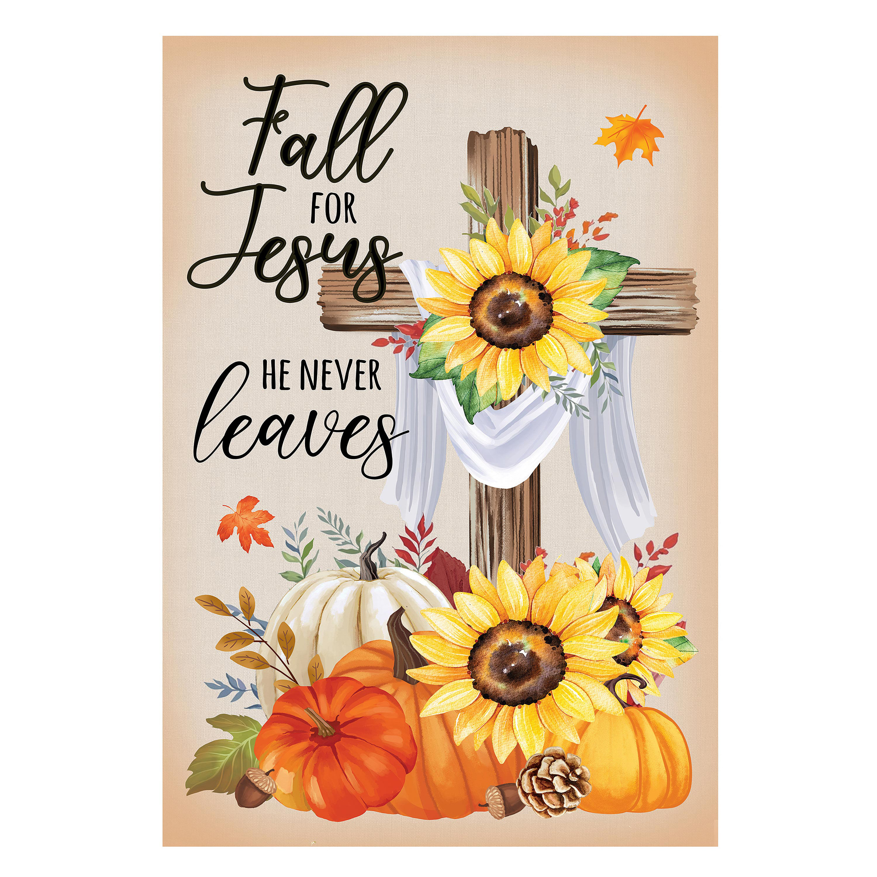 Ophelia & Co. He Will Never Leave House Flag | Wayfair
