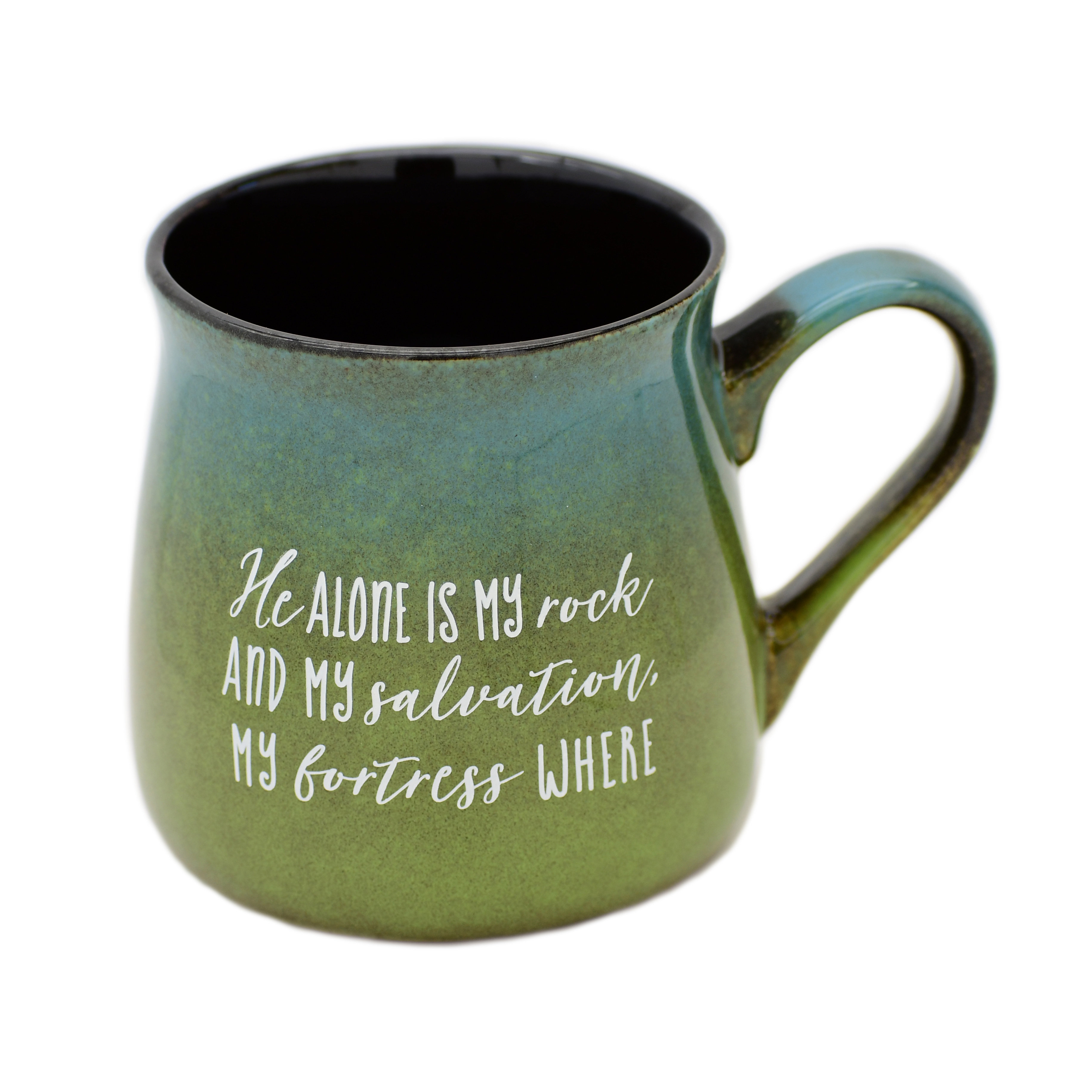 Dexsa Coffee Tea Soup Ceramic Mug | He Alone Is My Rock And My ...