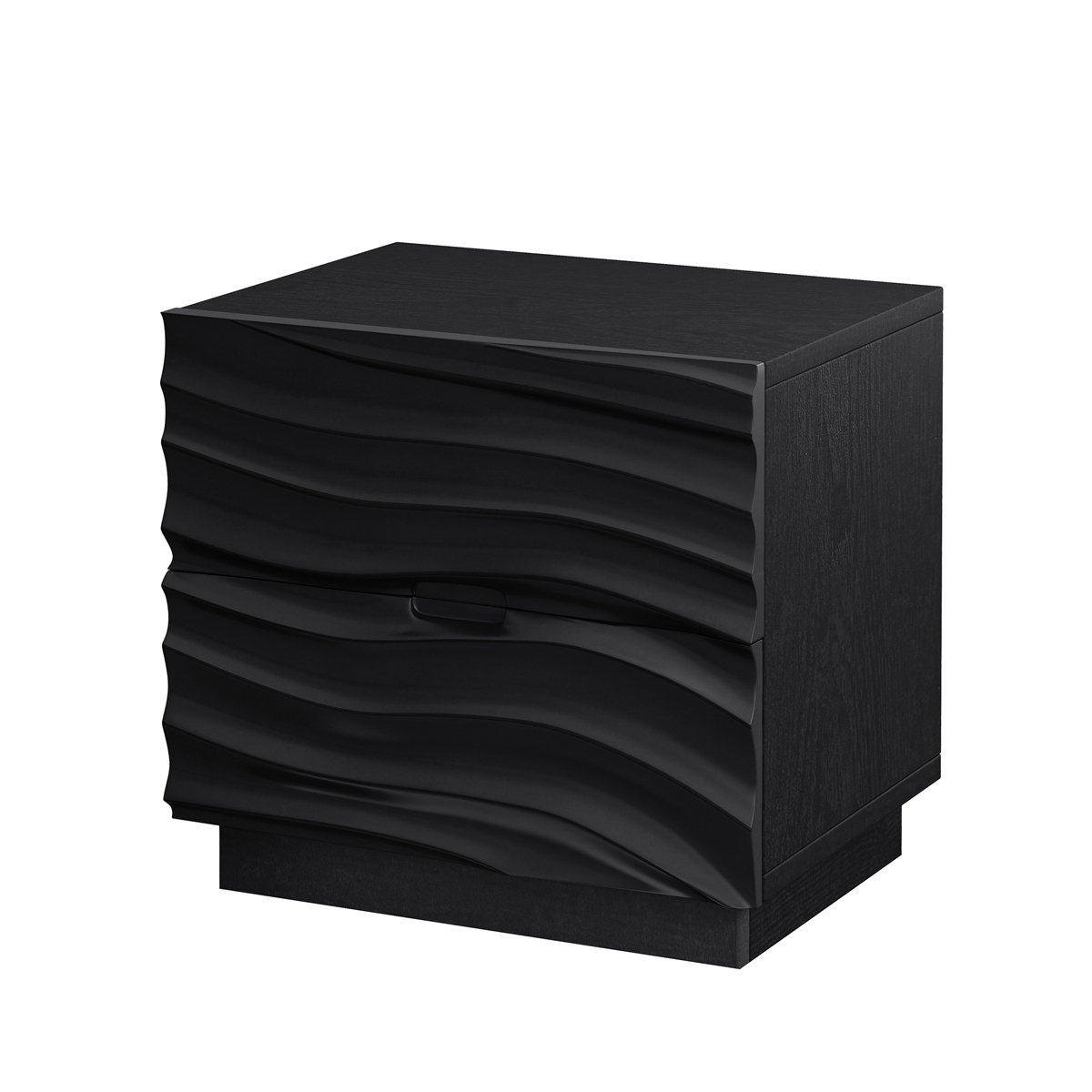 Wrought Studio™ Solid Wood Nightstands, Bedside Table With 2 Drawers ...