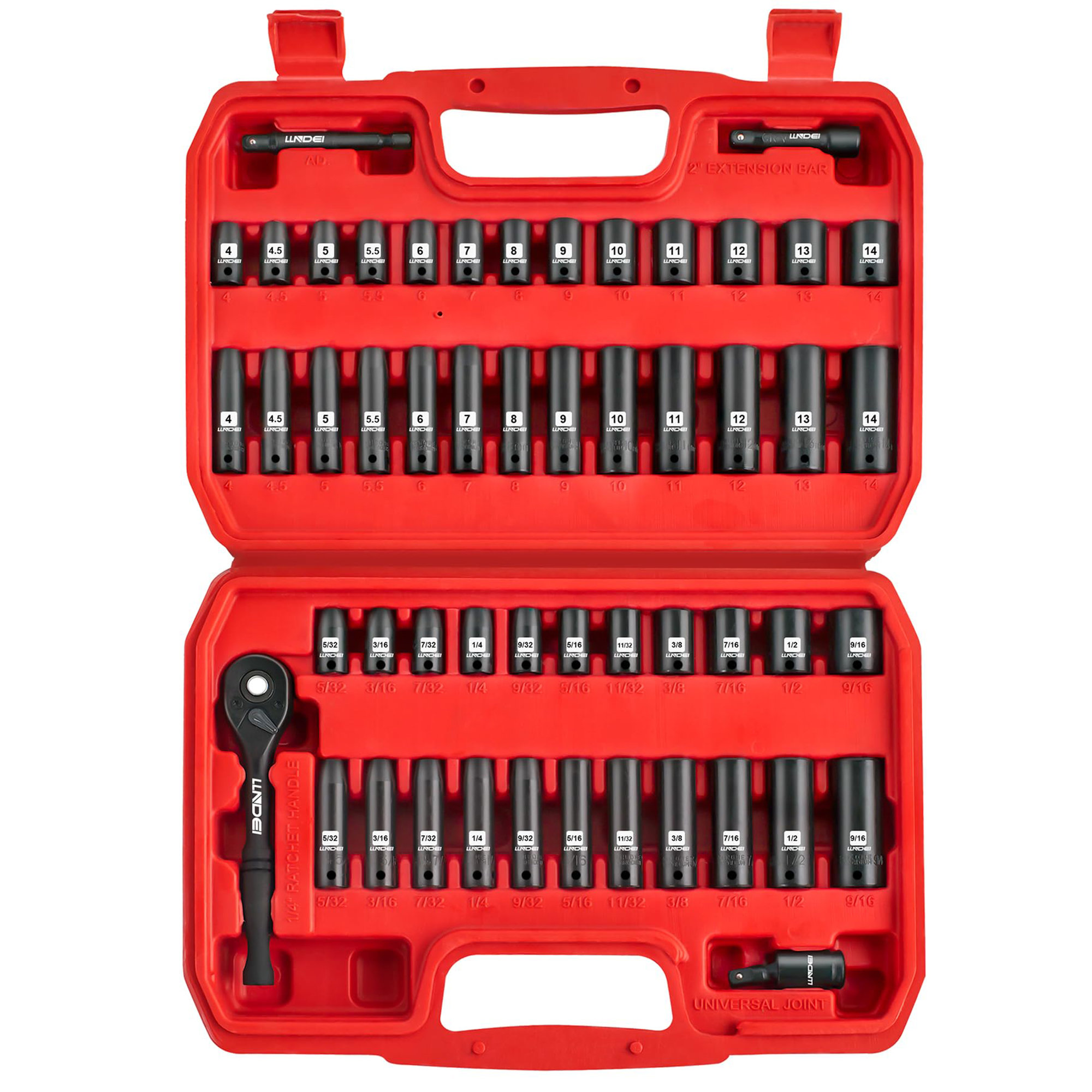WFX Utility™ 1/4" 52 PCS Drive Impact Socket Set | Wayfair