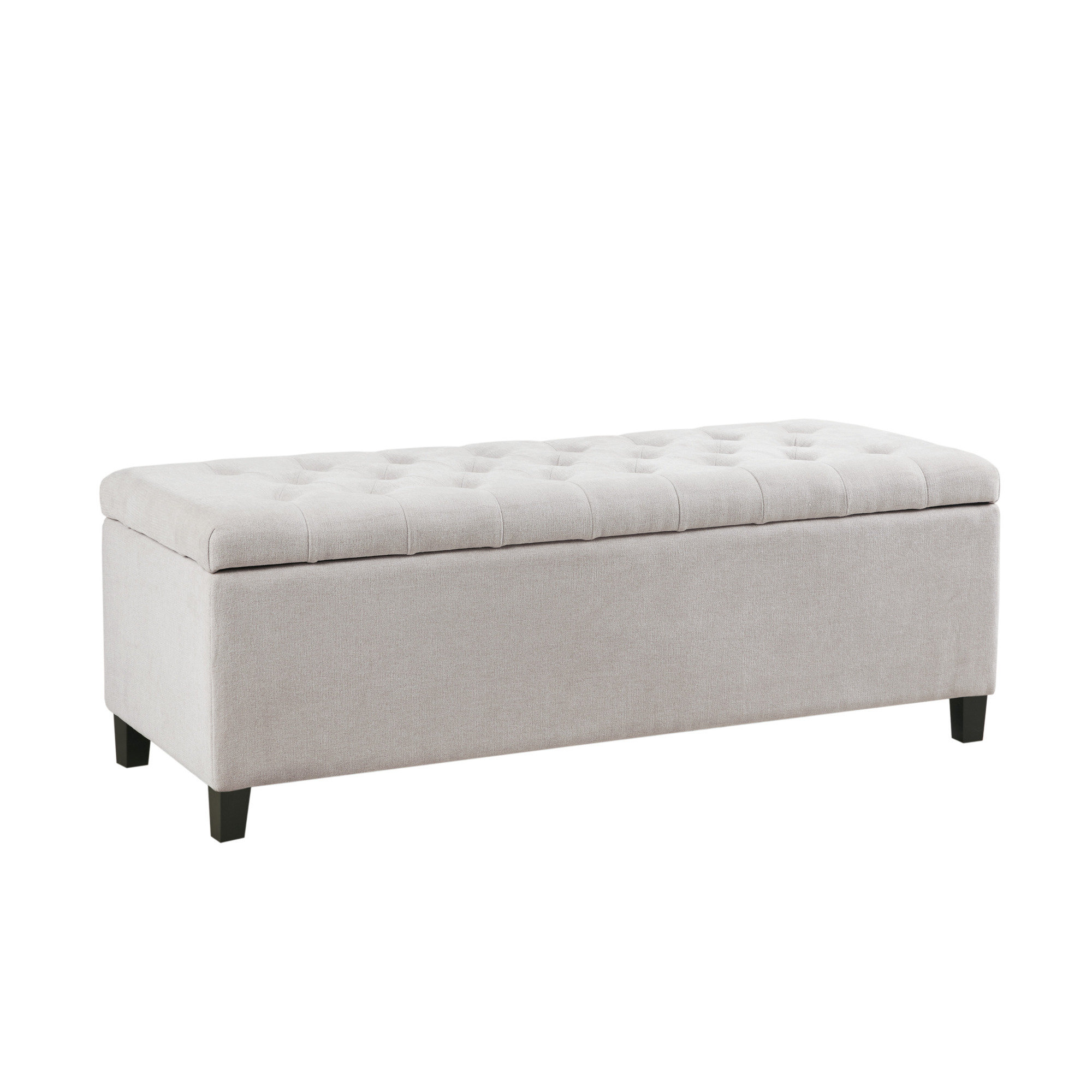 Wildon Home® Ample Storage Polyester Transitional Bench For Bedroom And ...