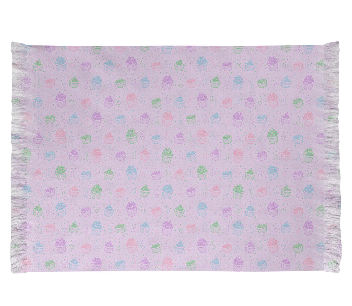 East Urban Home Mcguigan Classic Cupcake Purple Area Rug | Wayfair