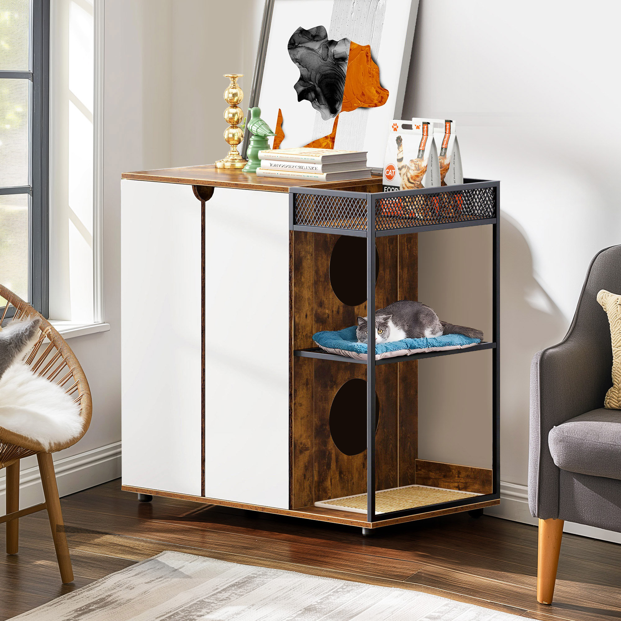 17 Stories Stosh Litter Box Enclosure | Wayfair