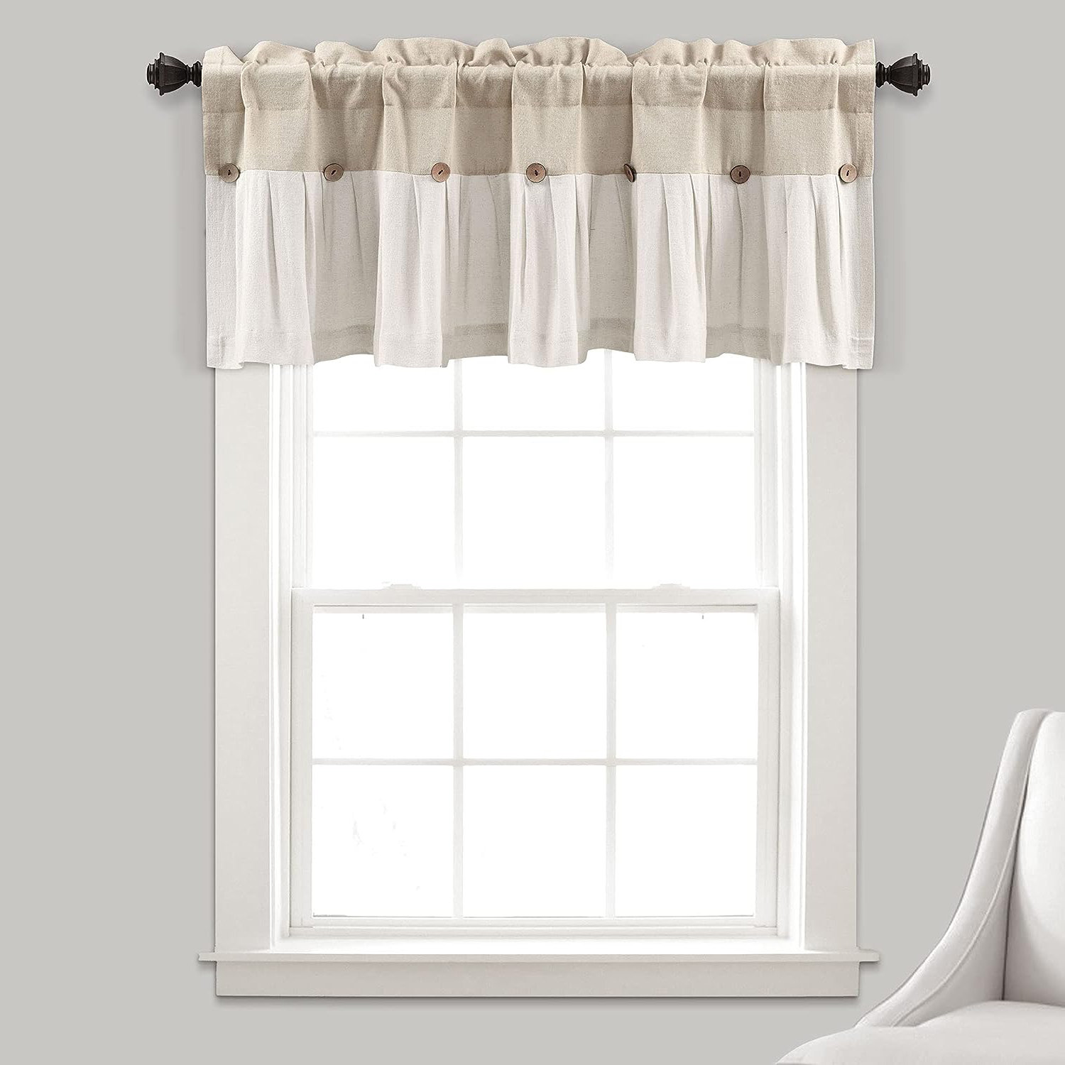 OTOTWER Patchwork 52'' W Window Valance | Wayfair