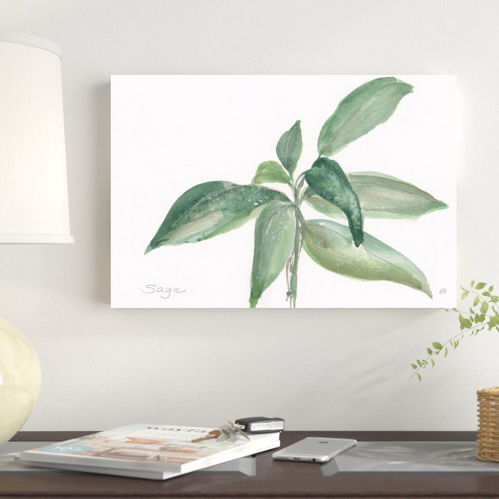 Gracie Oaks Sage I by Chris Paschke - Wrapped Canvas Painting Print ...