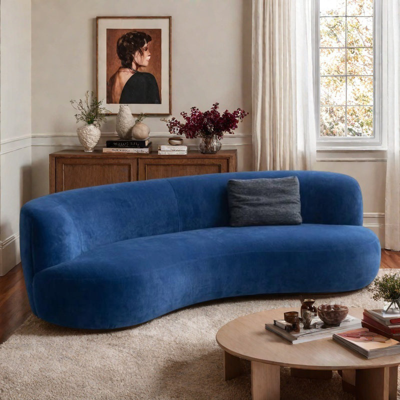 Axis Living Light Luxury Modern Minimalist Curved Sofa - Wayfair Canada