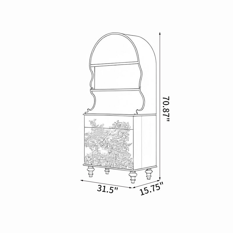 Parttlion Chinese style flower bookcase | Wayfair