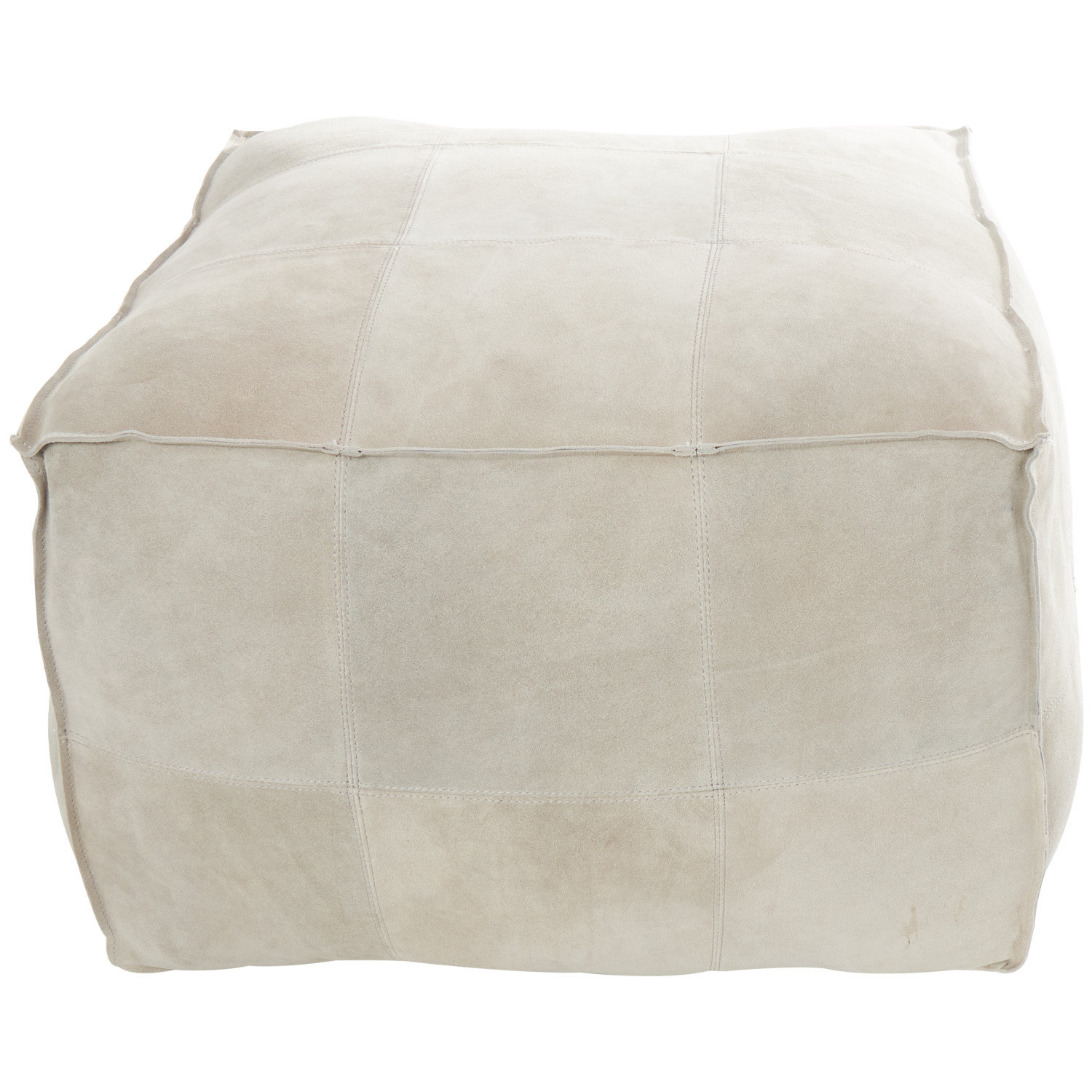 Birch Lane™ Shara Leather Pouf & Reviews | Wayfair