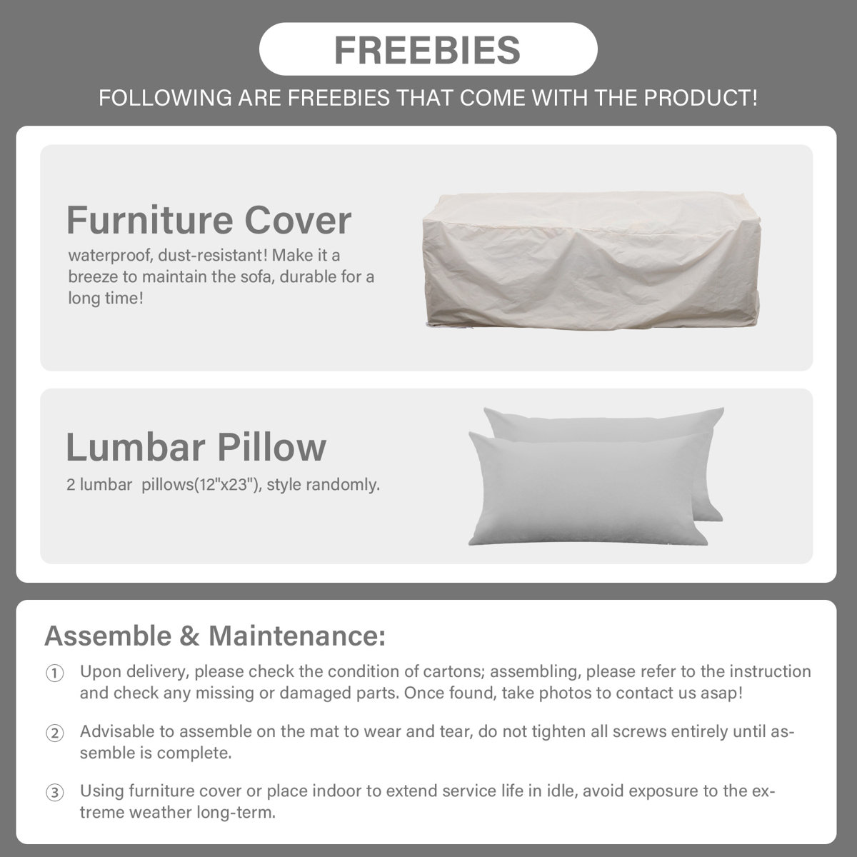 Latitude Run® Outdoor Wicker Couch Patio Sofa Deep Seat Height Backrest ...