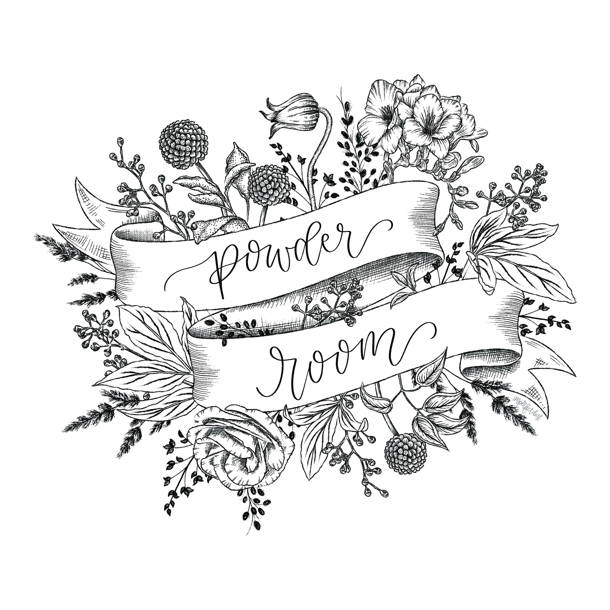 Gracie Oaks Cast Iron Powder Room Sign Wall Décor & Reviews | Wayfair