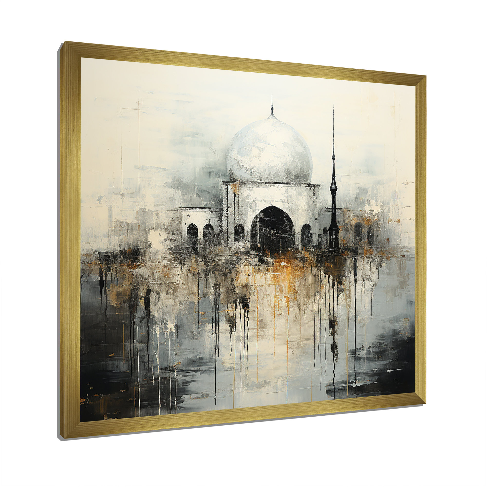 Winston Porter Islam Minimalism Mosque On Canvas Print | Wayfair