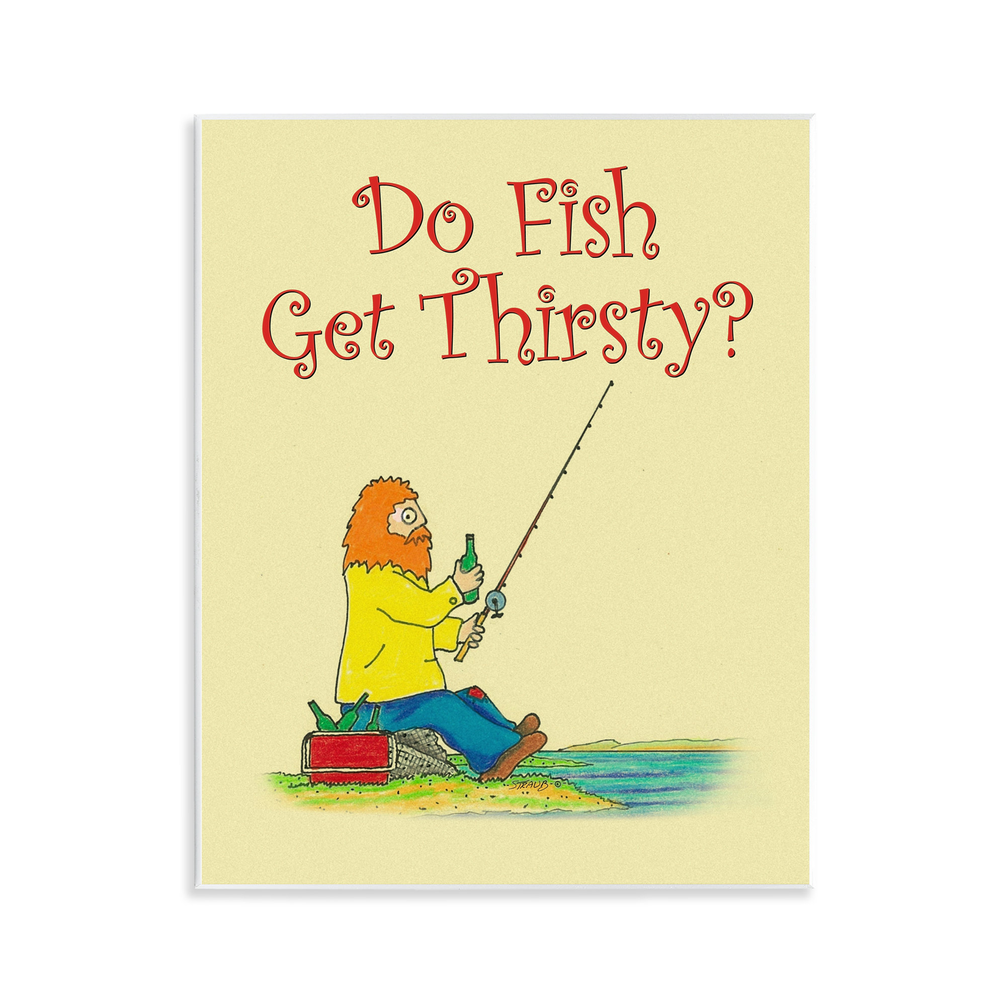 Ophelia & Co. Do Fish Get Thirsty Humour Wall Plaque, design by Roger ...