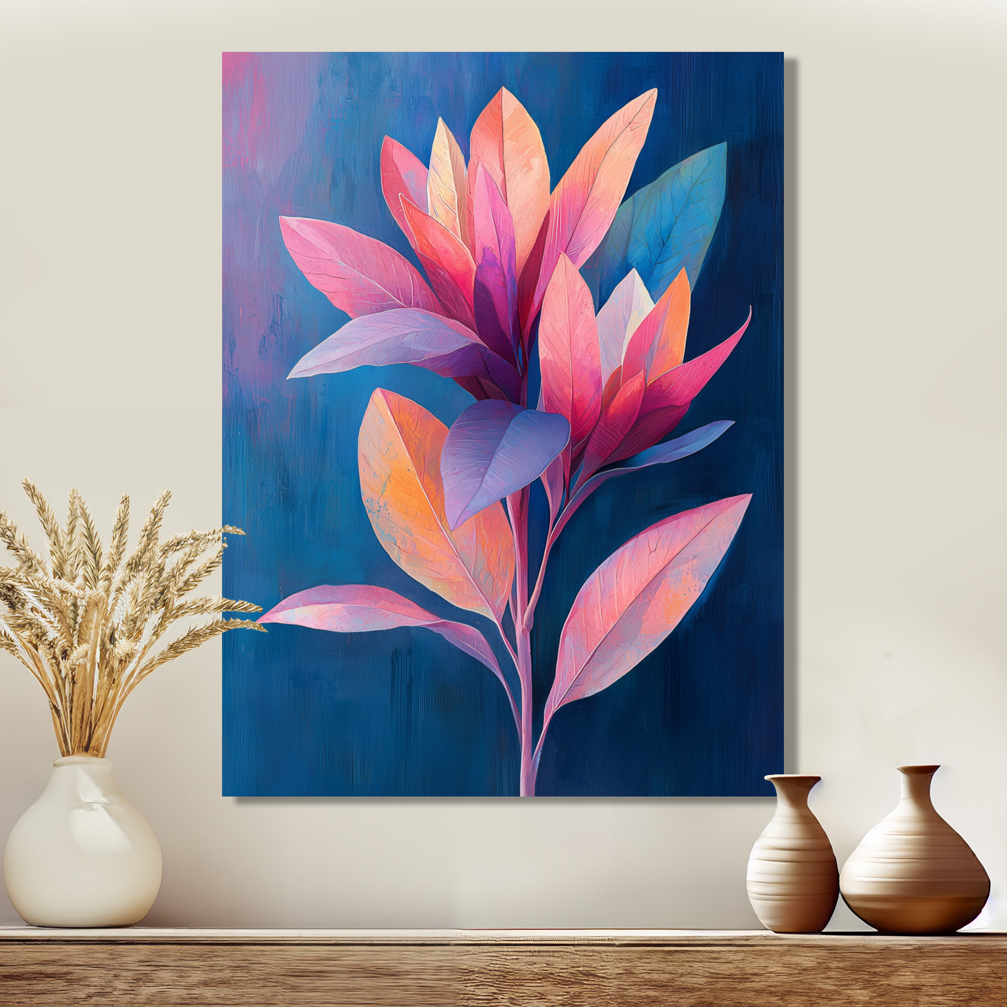Ebern Designs Lutterworth - Floral Canvas Wall Art | Wayfair