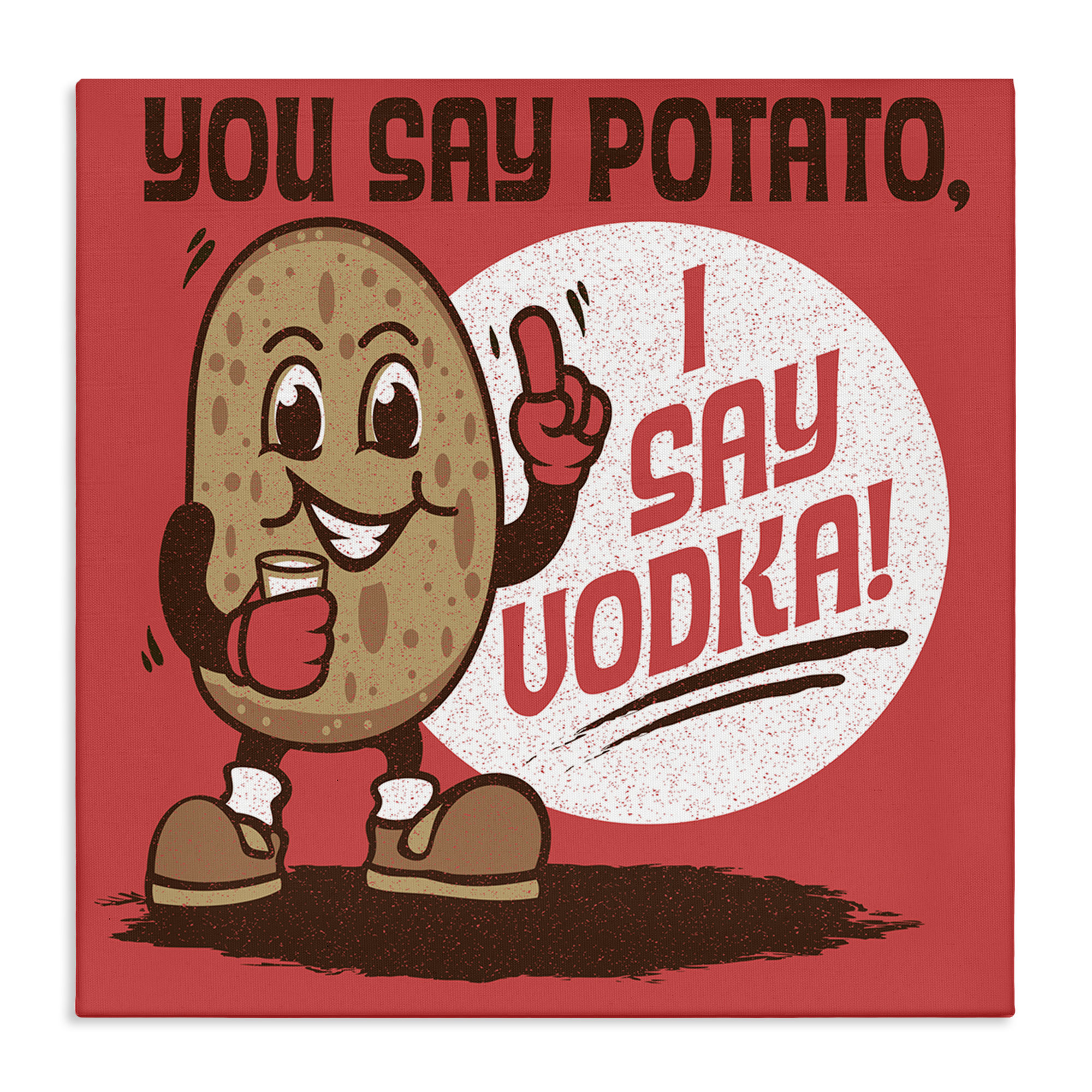 Dakota Fields Funny Potato & Vodka Canvas Wall Art by Jedco Brands, Inc ...
