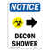 SignMission Decon Shower Right Arrow Sign | Wayfair