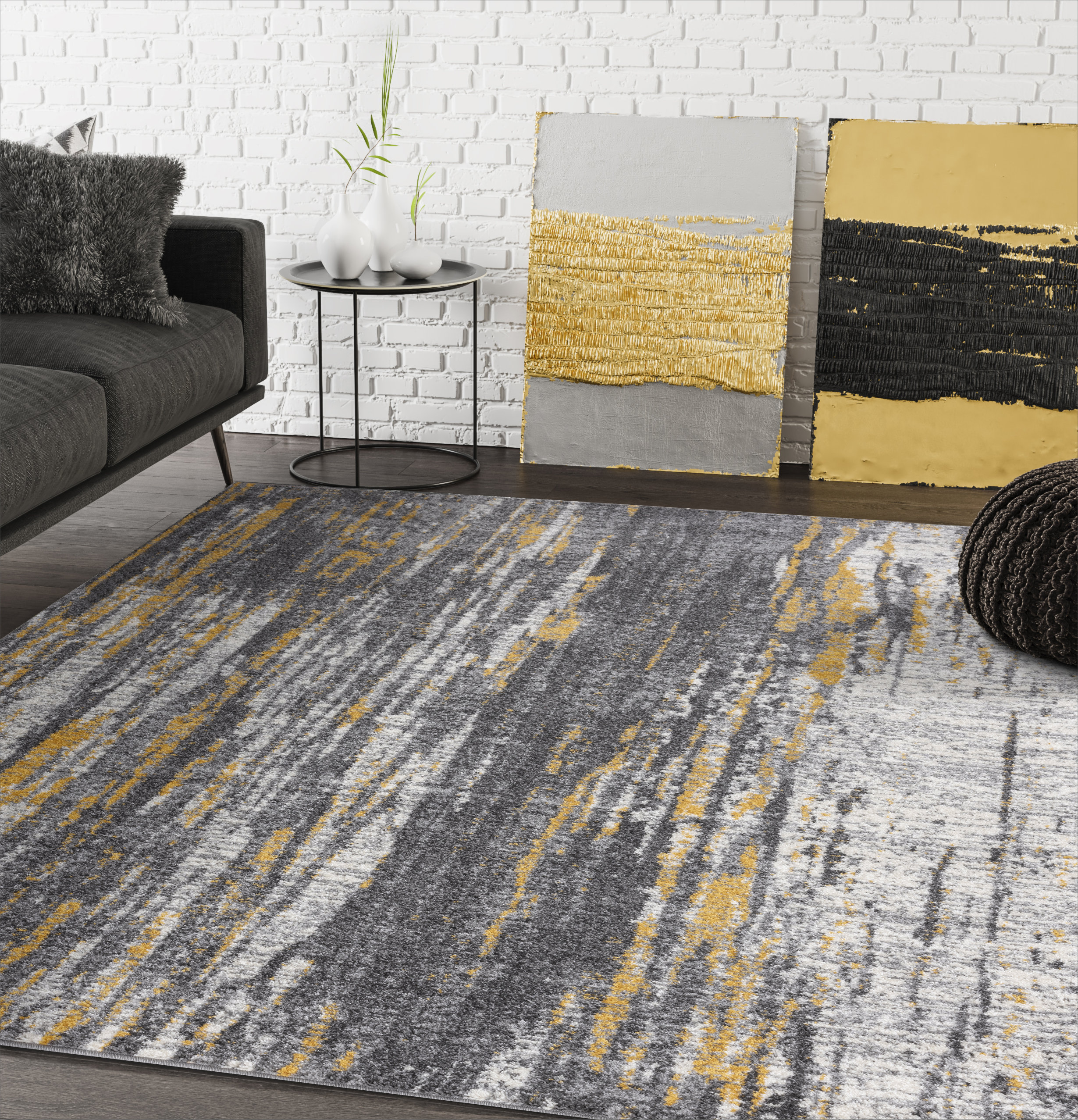 17 Stories Winovich Abstract Rug & Reviews | Wayfair