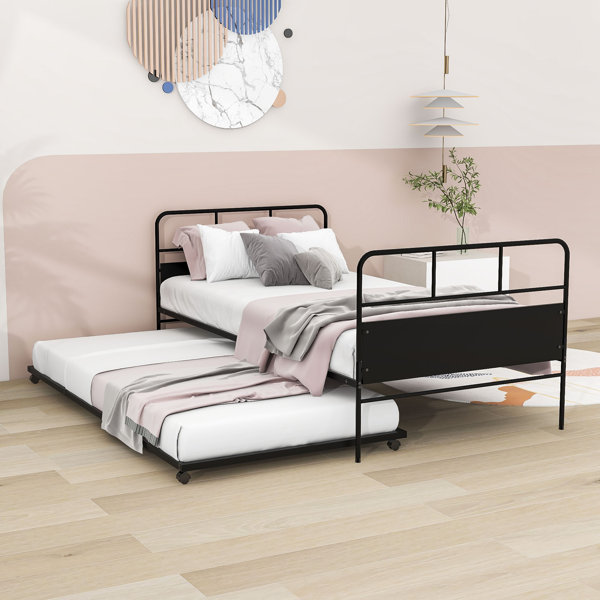 Latitude Run® Twin Platform Bed with Trundle | Wayfair