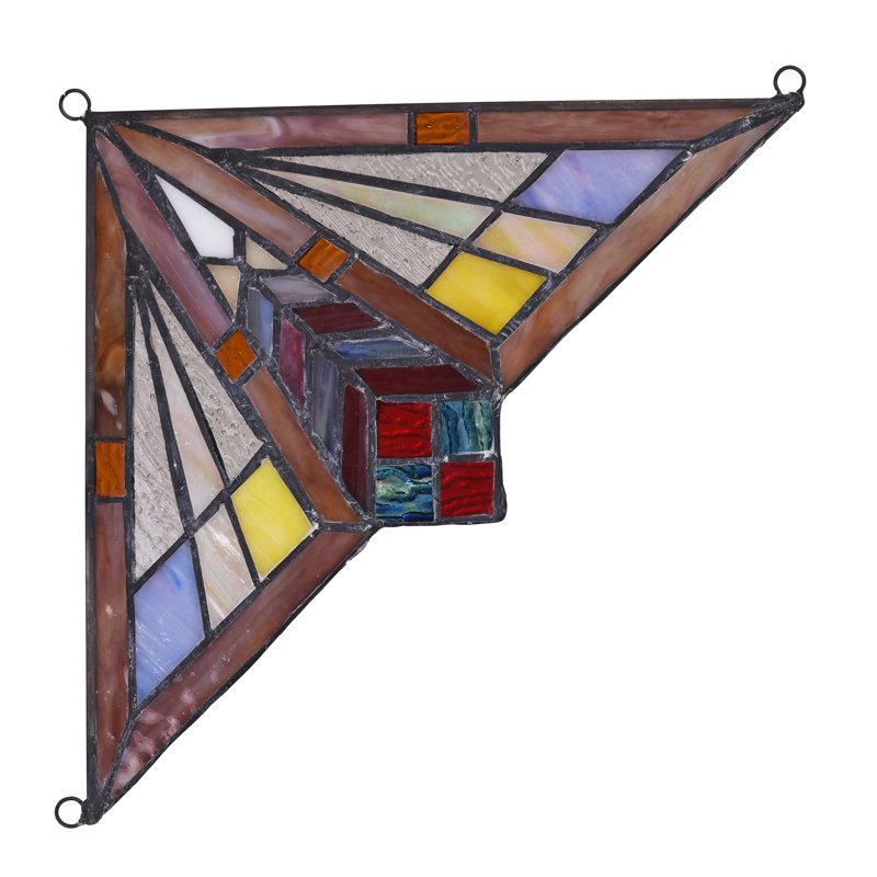 Millwood Pines Tiffany-Glass Window Panel & Reviews | Wayfair