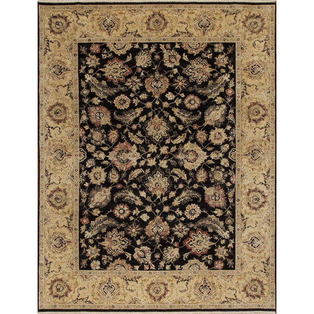 Samad Rugs Sovereign Oriental Hand-Knotted Wool Cream/Camel Area Rug ...