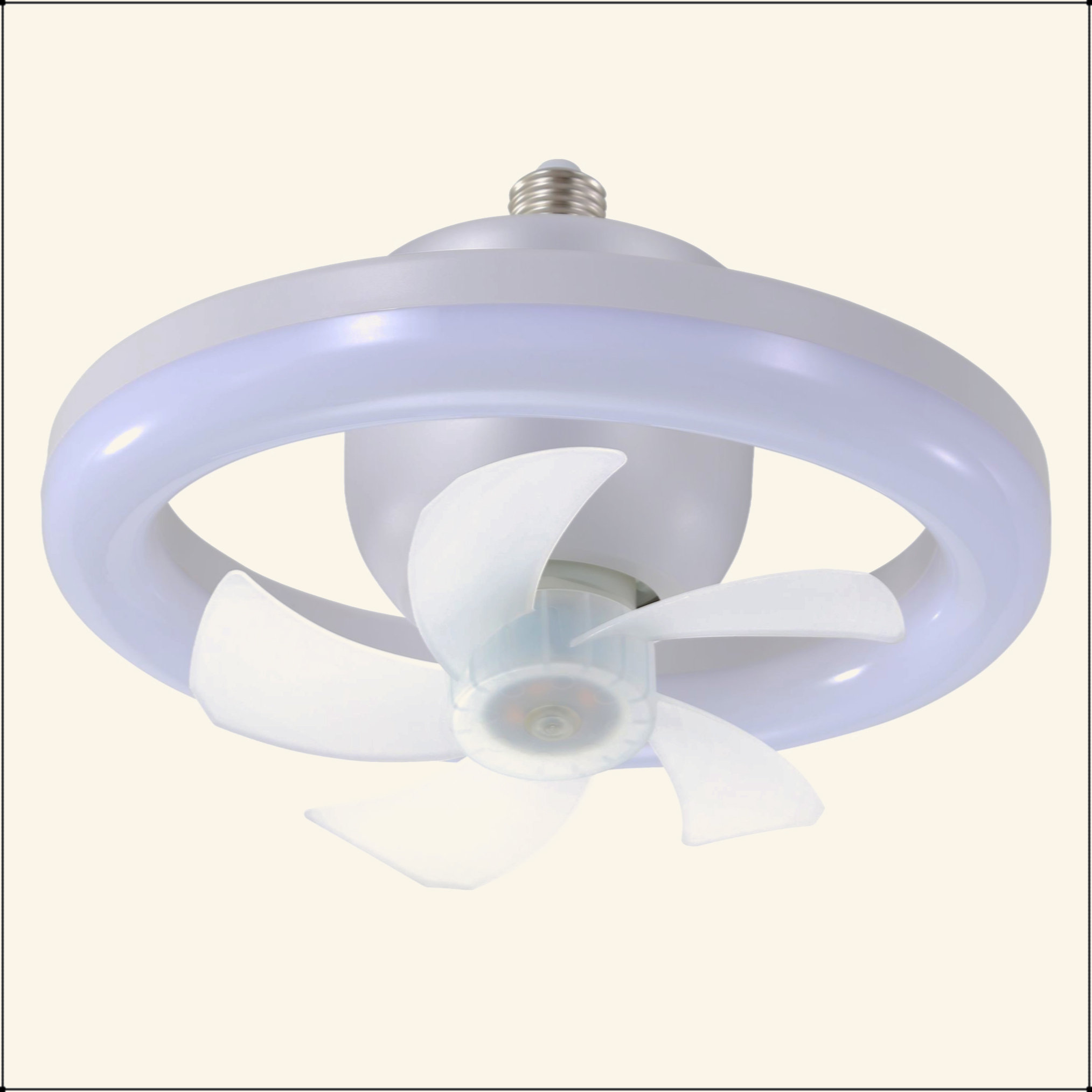 Ivy Bronx Socket Ceiling Fan With Light And Remote 360? Rotating ...