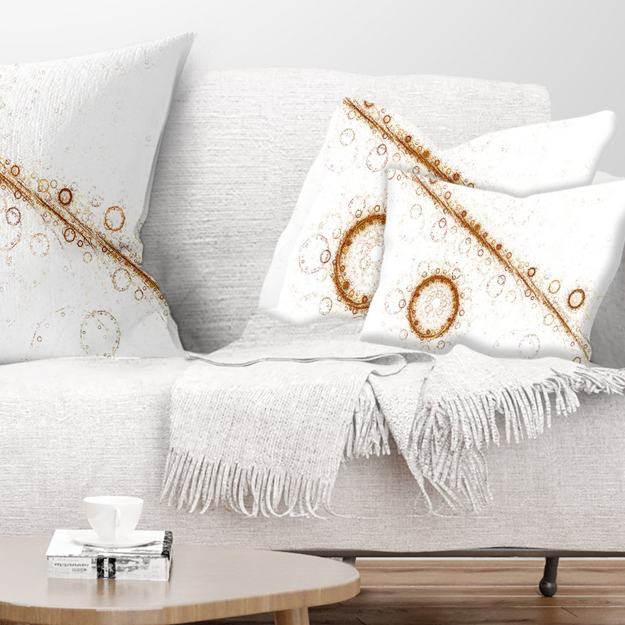 Design Art Abstract Live Cell Protein under Microscope Lumbar Pillow ...