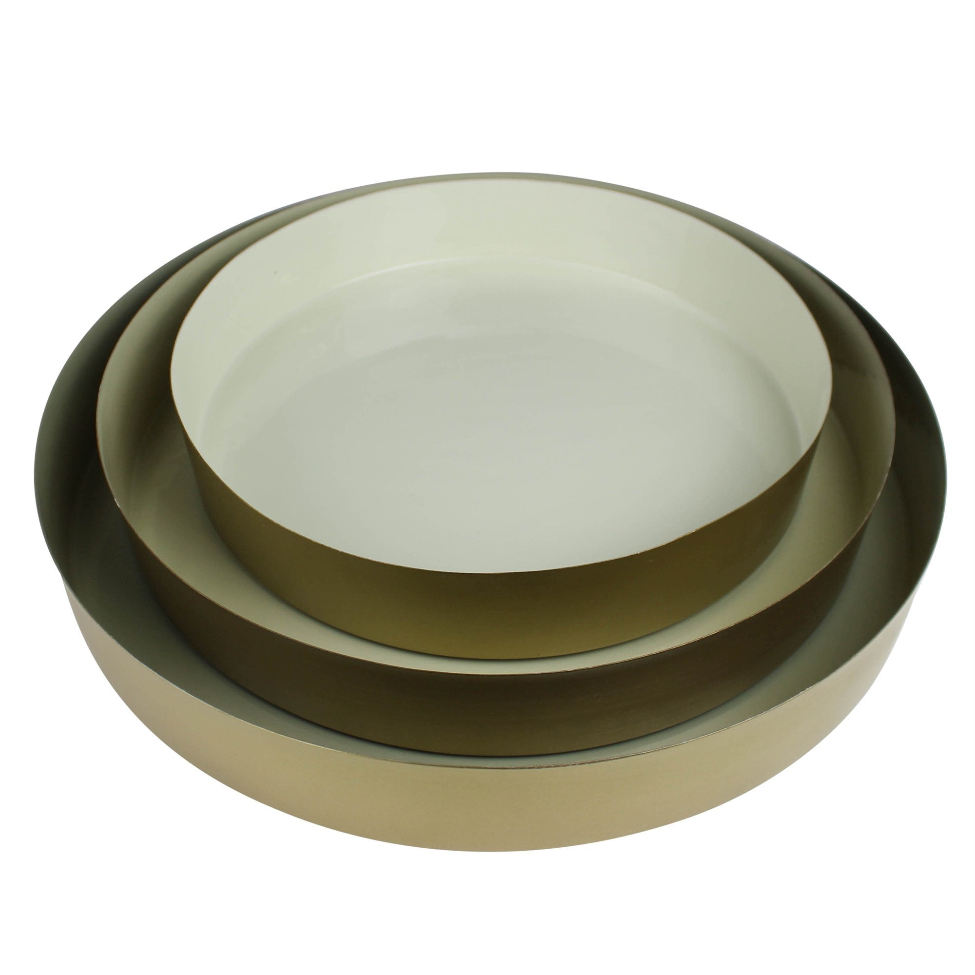 Latitude Run® Holmesville Enamel 3 Piece Serving Tray Set | Wayfair