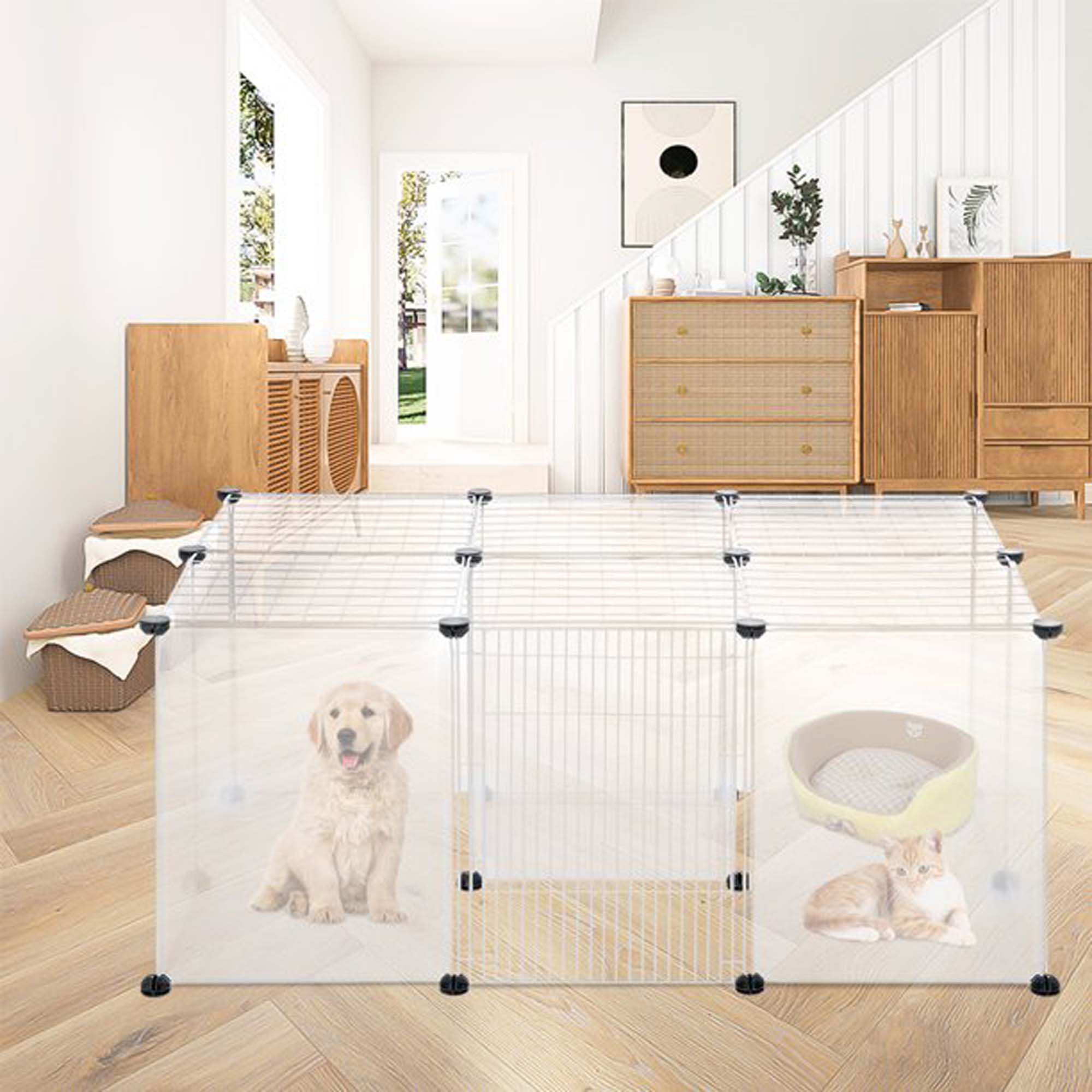 WOODYHOME 18 Panel Pet Pen | Wayfair