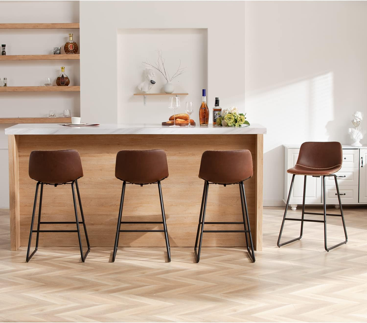 17 Stories Bar Stools of 2/3/4, 26/30 Inch Counter Height Barstools ...